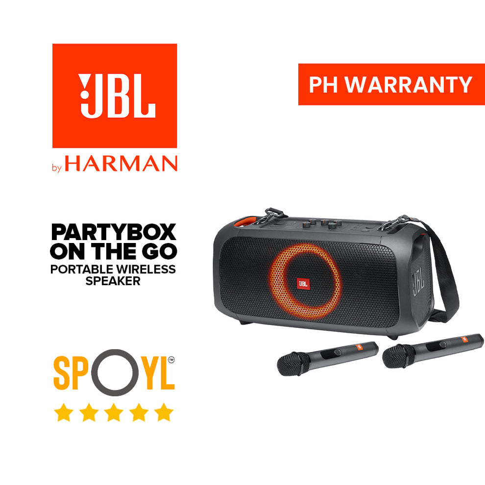 JBL PartyBox On-The-Go Portable Party Speaker with Built-in Lights and ...